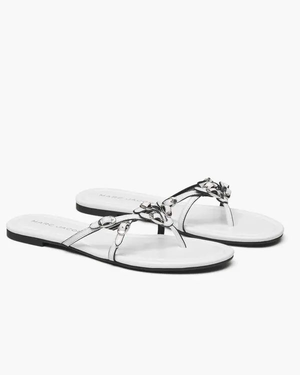 Marc Jacobs The Leather Kiki Sandal - White