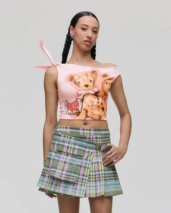 Marc Jacobs Teddy One Shoulder Tank In Size