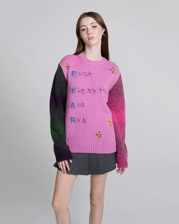 Marc Jacobs Fuck Everything Sweater In Size