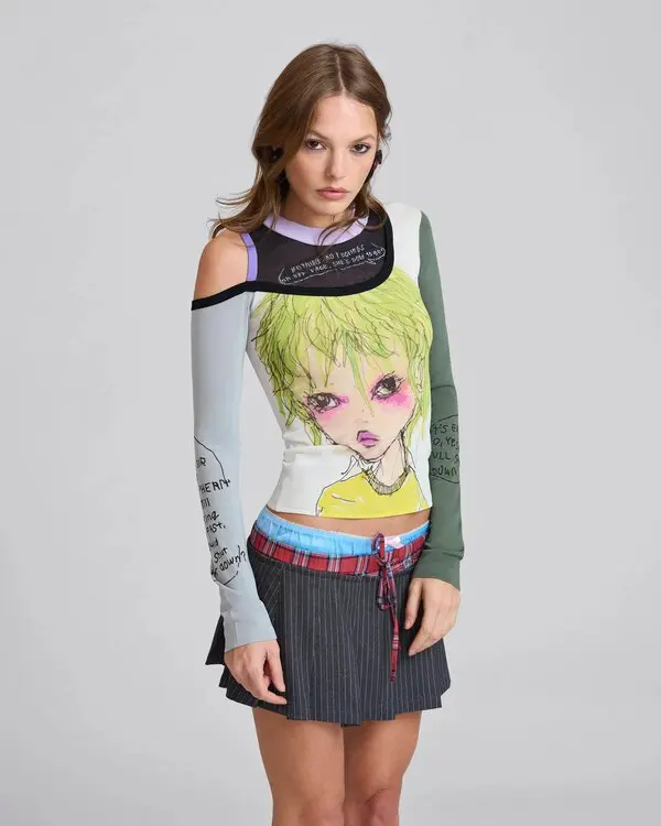 Marc Jacobs Eri Wakiyama Layered Sweater In Size