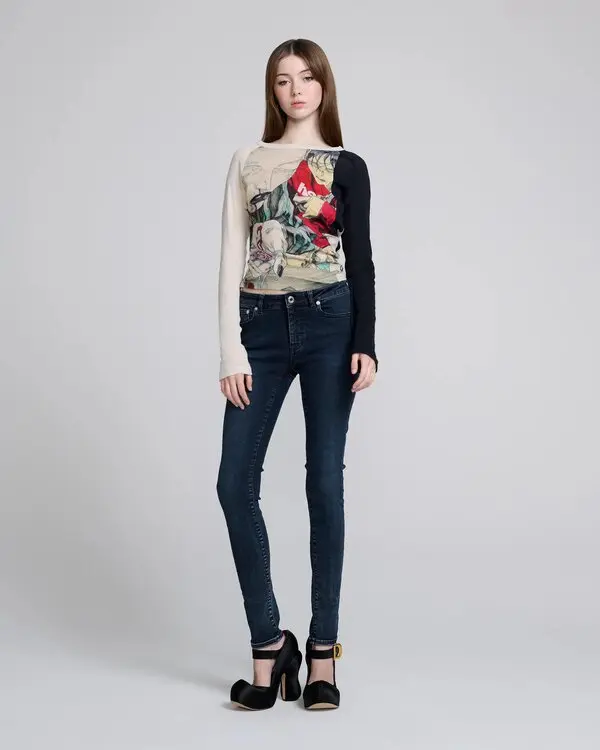 Marc Jacobs Stacked Skinny Jeans In Size
