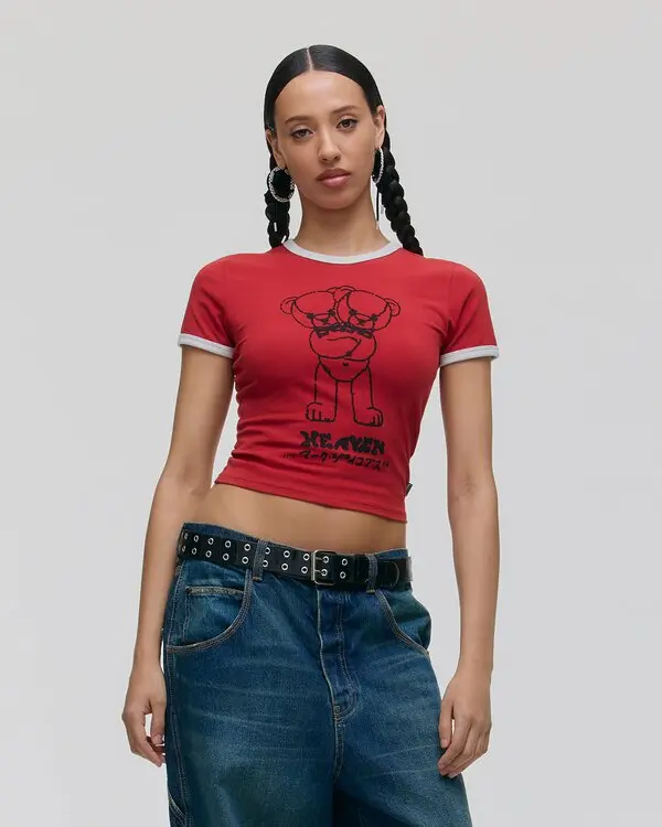 Marc Jacobs Angry Teddy Baby Tee In Size