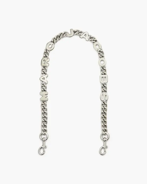Marc Jacobs The Logo Chain Shoulder Strap - White