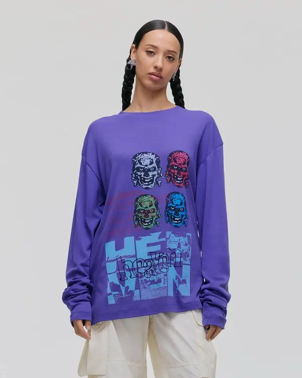 Marc Jacobs Your Love Kills Me Longsleeve - Purple Multi