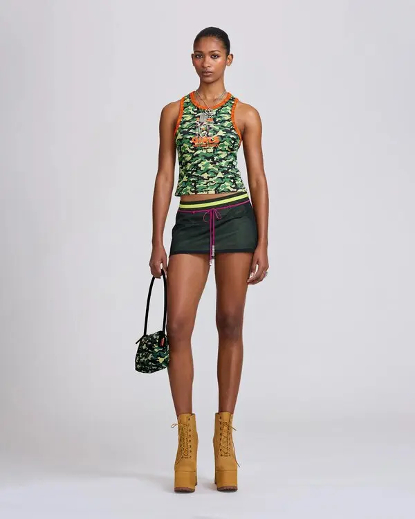 Marc Jacobs Ice Studios Mesh Layer Mini Skirt