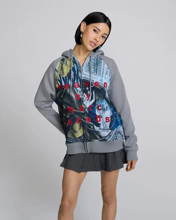 Marc Jacobs Zip-up Hoodie With Graphic Artwork