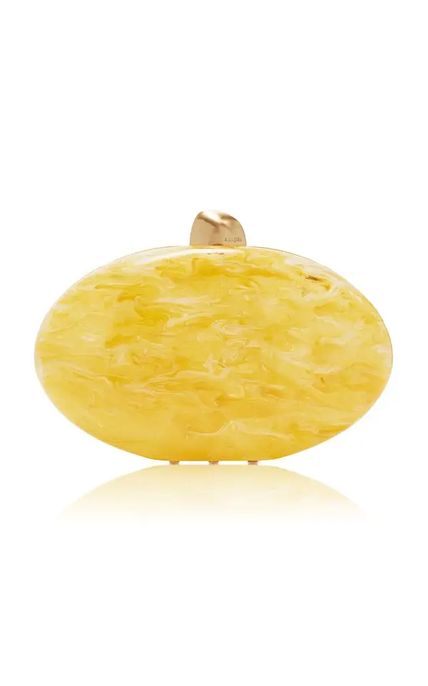 Cult Gaia Eviana Acrylic Clutch - Yellow