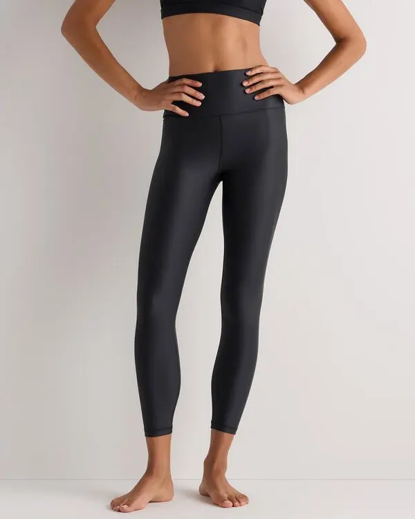 Quince Satin-sculpt High-waisted Legging