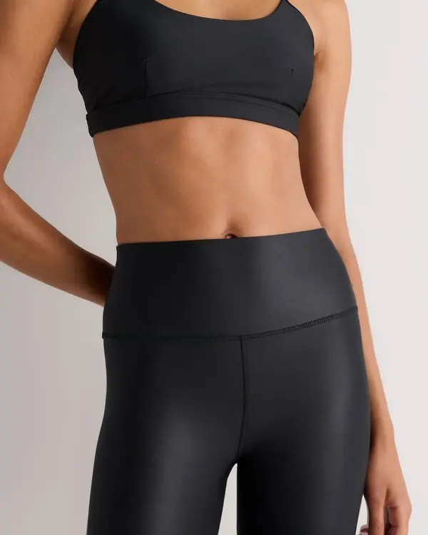 Quince Satin-sculpt High-waisted Legging