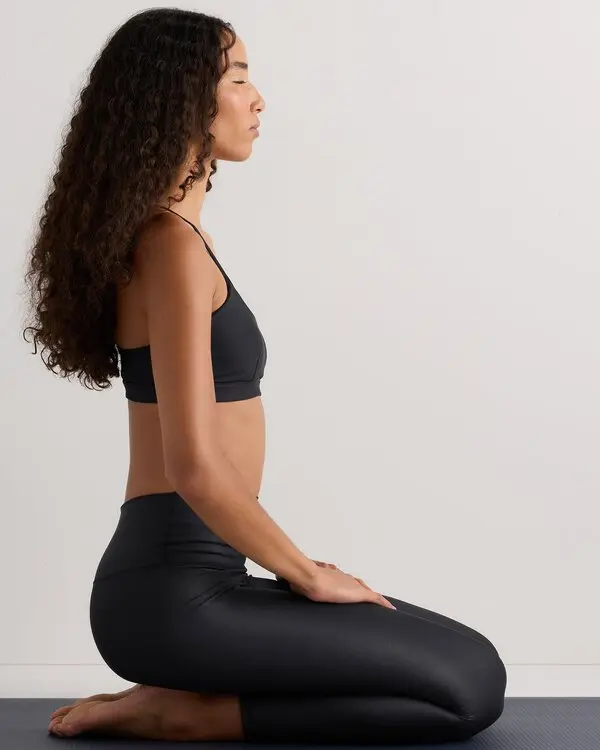 Quince Satin-sculpt High-waisted Legging