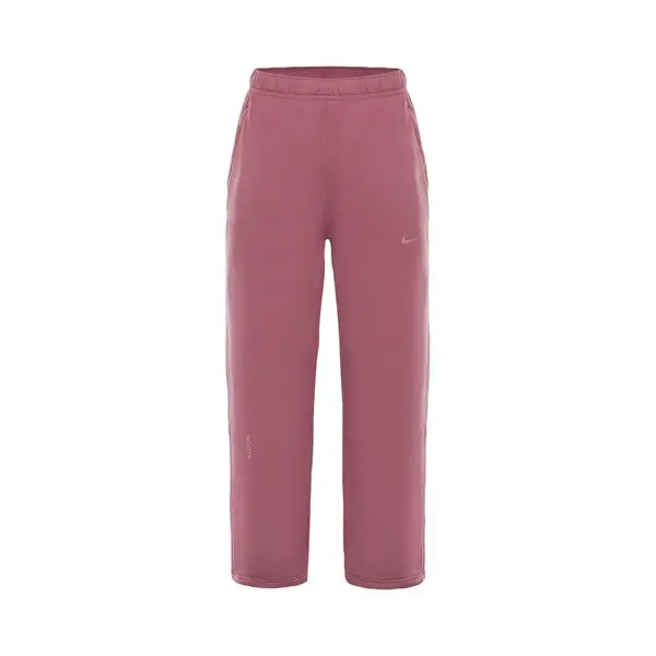 Nike X Nocta Fleece Cs Open Hem Sweatpant 'desert Berry