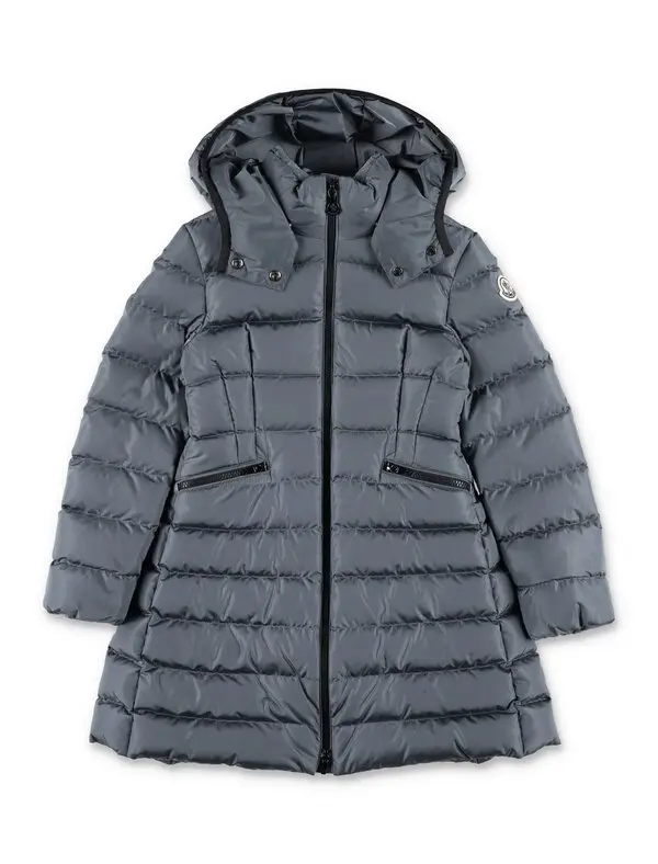 Moncler Mini Charpal Puffer Jacket With Detachable Hood - Grigio