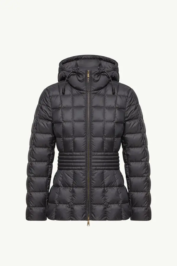 Moncler Engoulevent Square Quilted Hooded Short Down Jacket