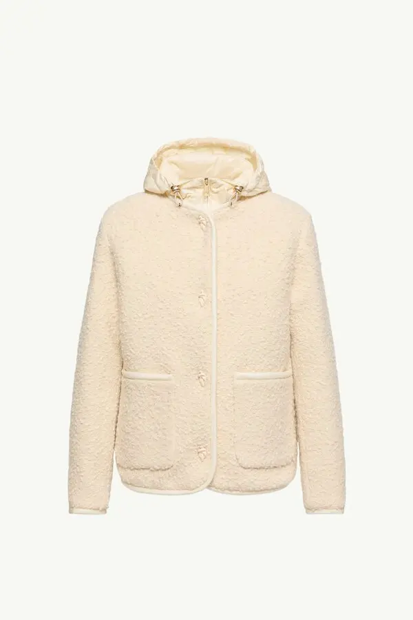 Moncler Hylesine 3-in-1 Wool & Cotton Blend Short Down Jacket