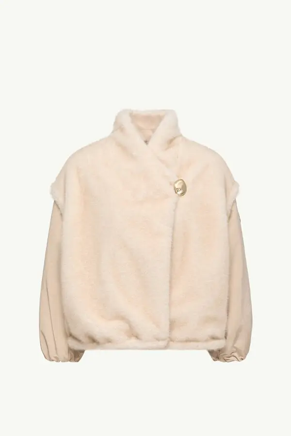 Moncler Chardonneret 2-in-1 Reversible Teddy Down Jacket