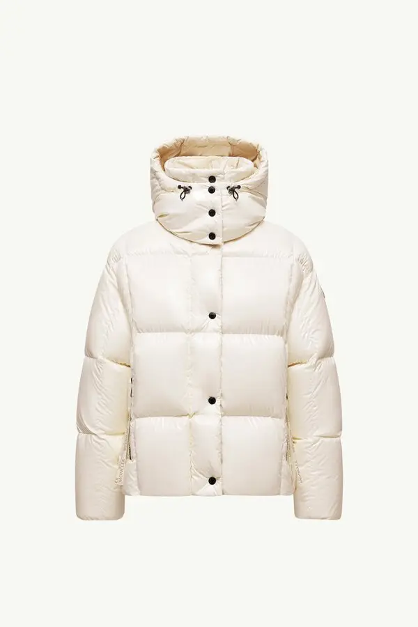 Moncler Parana Hooded Short Down Jacket - White