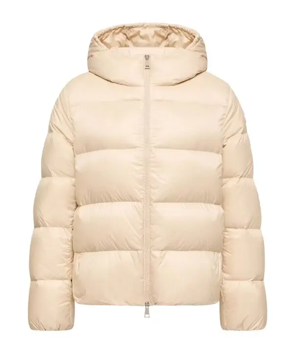 Moncler Feligule Hooded Short Down Jacket - Beige