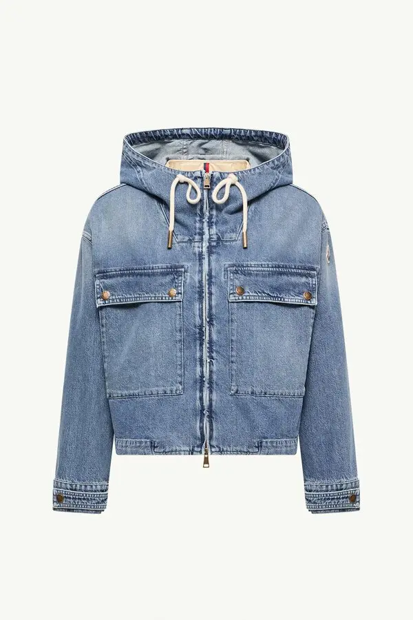 Moncler Ecrevisse 3-in-1 Denim Down Jacket