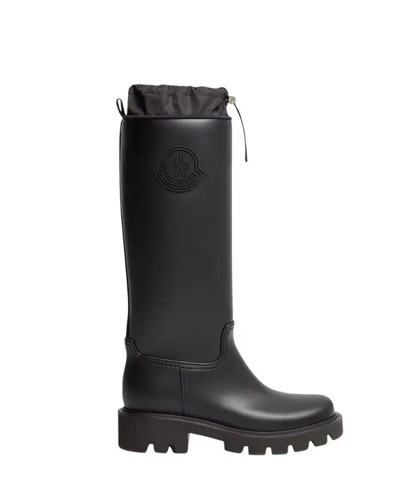 Moncler Kickstream High Rain Boots - Black