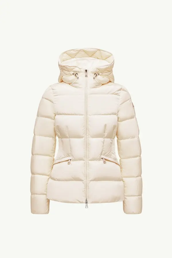 Moncler Avoce Hooded Short Down Jacket - White