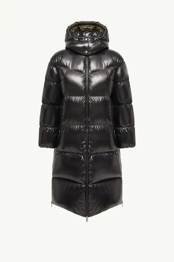 Moncler Harfang Hooded Long Down Coat
