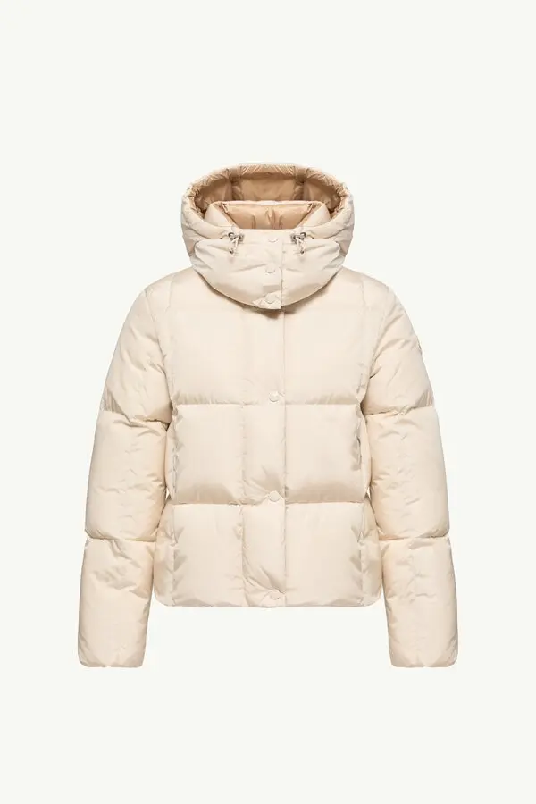 Moncler Castlenew Hooded Down Jacket - White