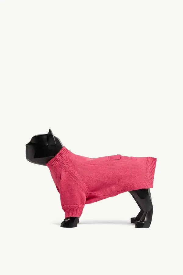 MONCLER POLDO DOG COUTURE Wool Dog Sweater - Pink