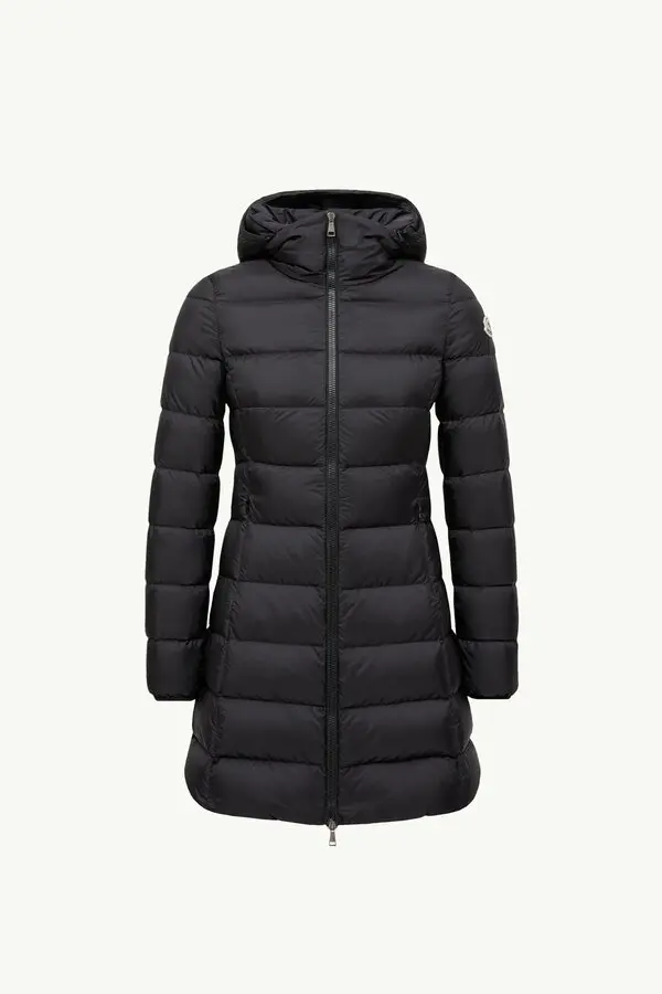 Moncler Gie Hooded Long Down Jacket