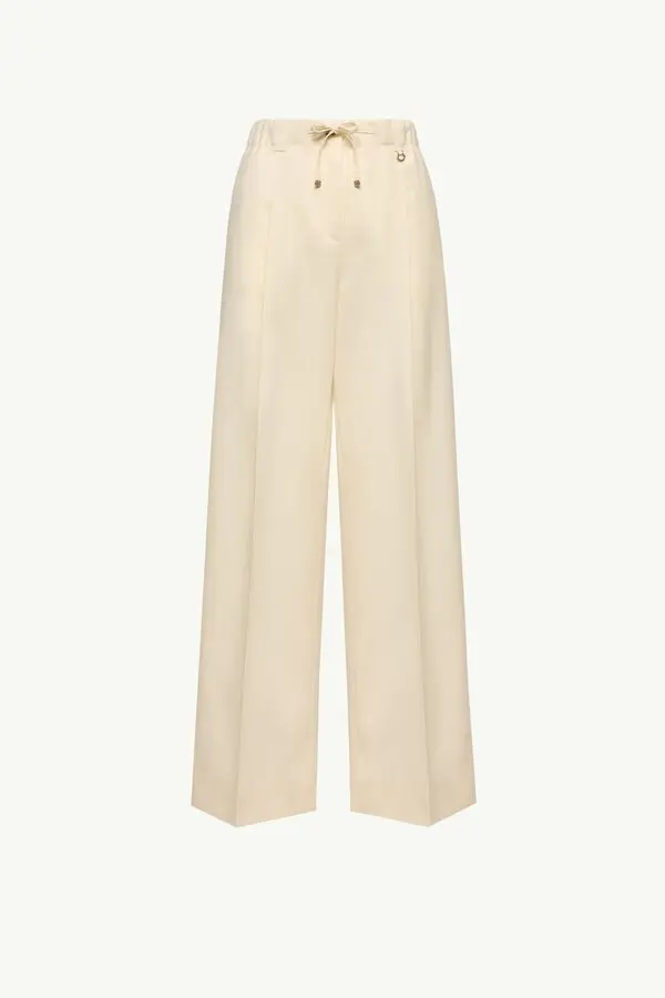 Moncler Wool Gabardine Tailored Pants