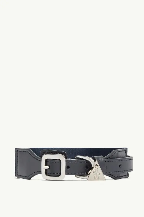 MONCLER POLDO DOG COUTURE Logo Dog Collar