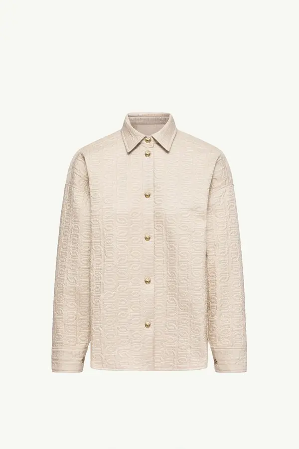 Moncler Chain Quilted Padded Shirt Jacket
