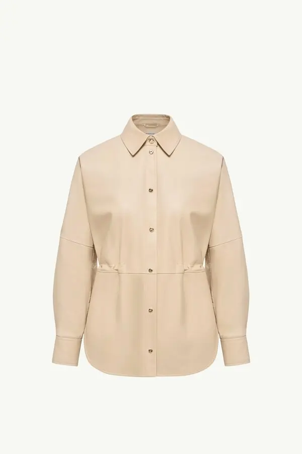 Moncler Leather Long Sleeve Shirt