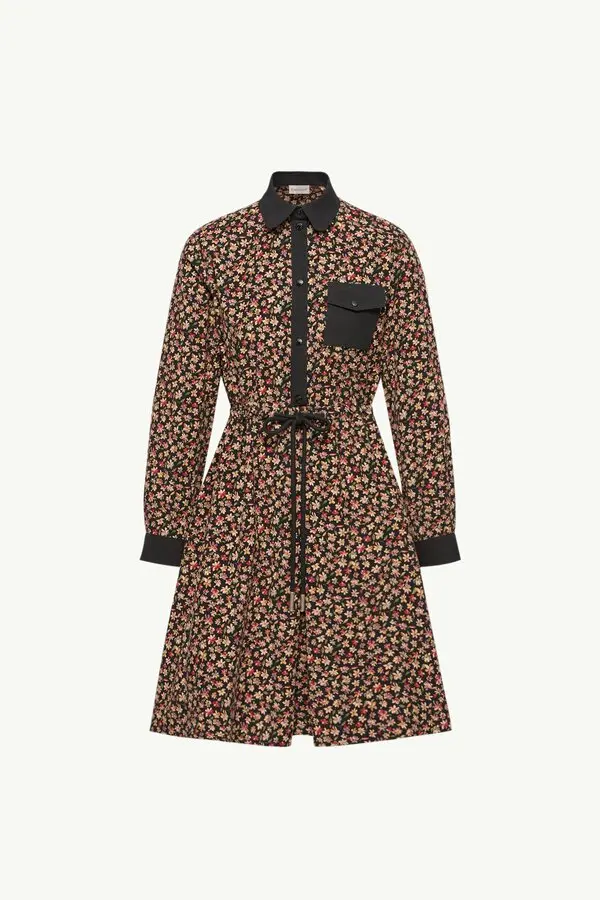 Moncler Printed Corduroy Dress