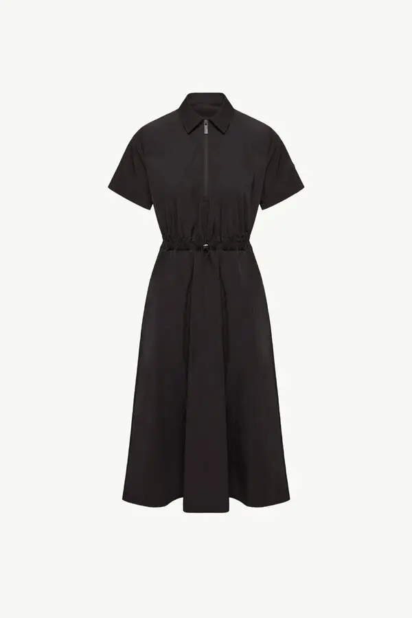 Moncler Pleated Mid-length Shirt Dress