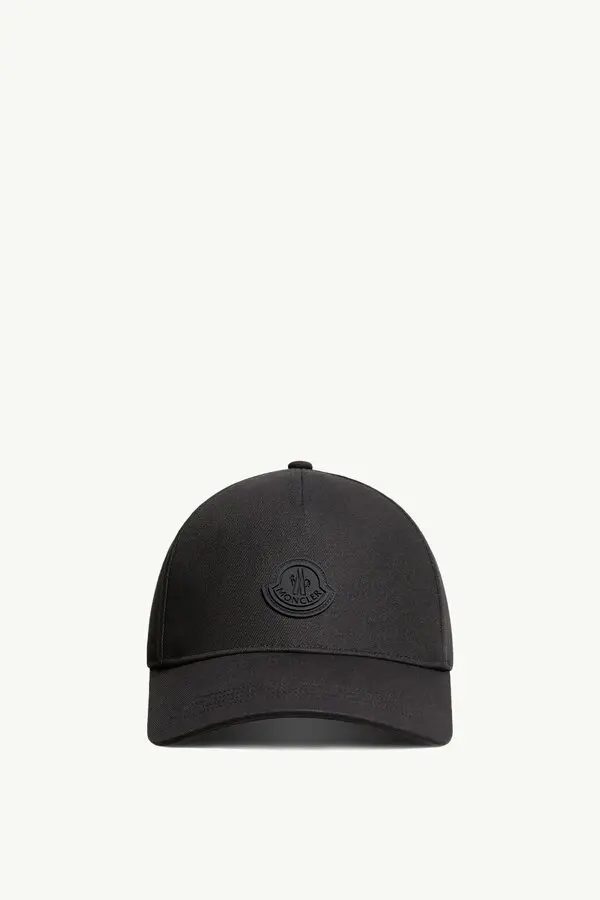 Moncler Silicone Logo Cotton Baseball Cap