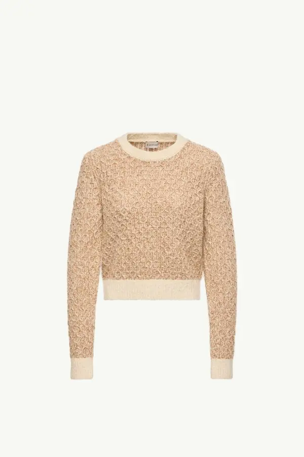Moncler Wool Blend Sweater - Beige