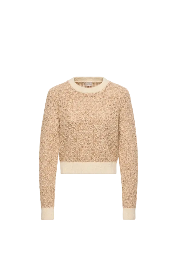 Moncler Wool Blend Sweater - Beige