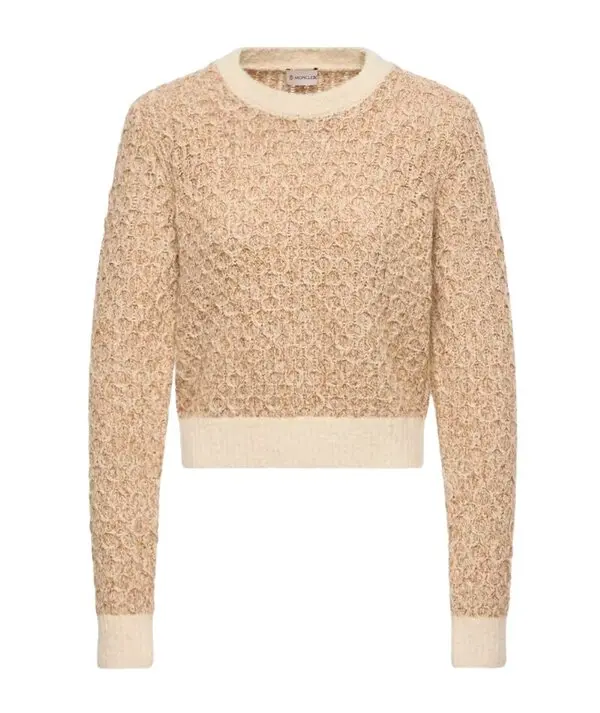 Moncler Wool Blend Sweater - Beige