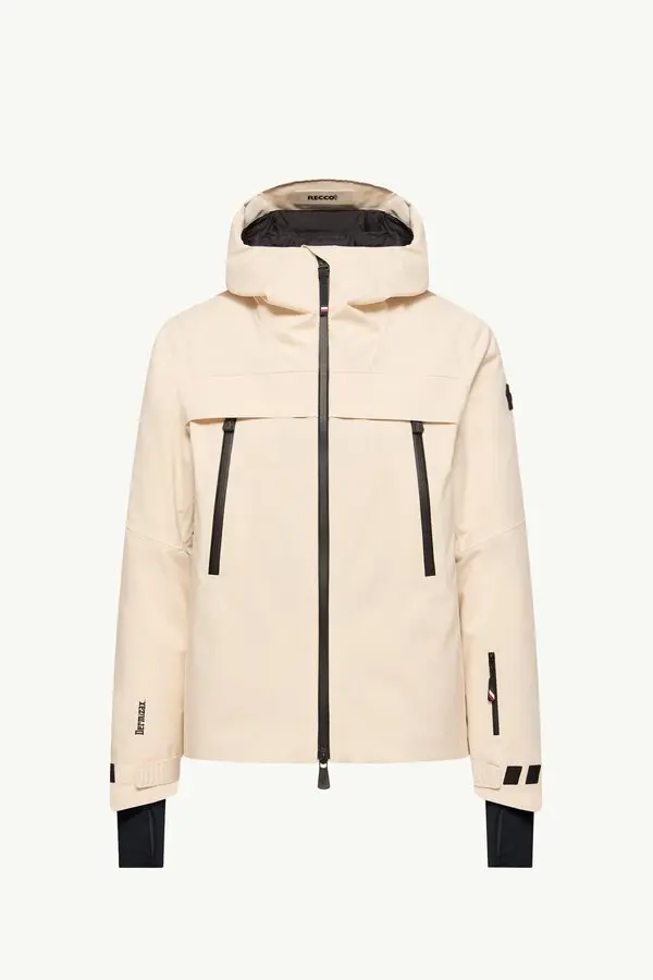 Moncler Chanavey Hooded Ski Jacket - White