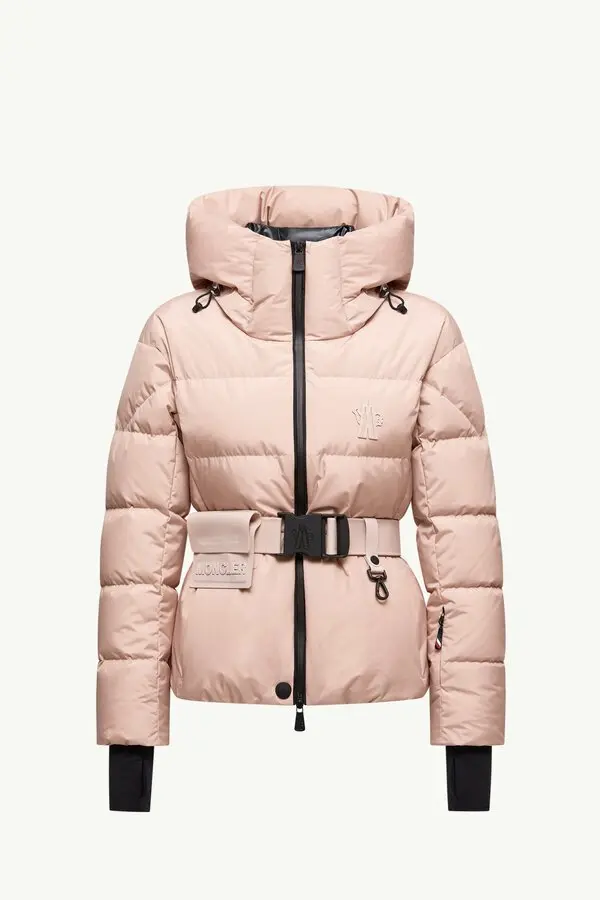 Moncler Bouquetin Hooded Insulated Ski Jacket - Pink