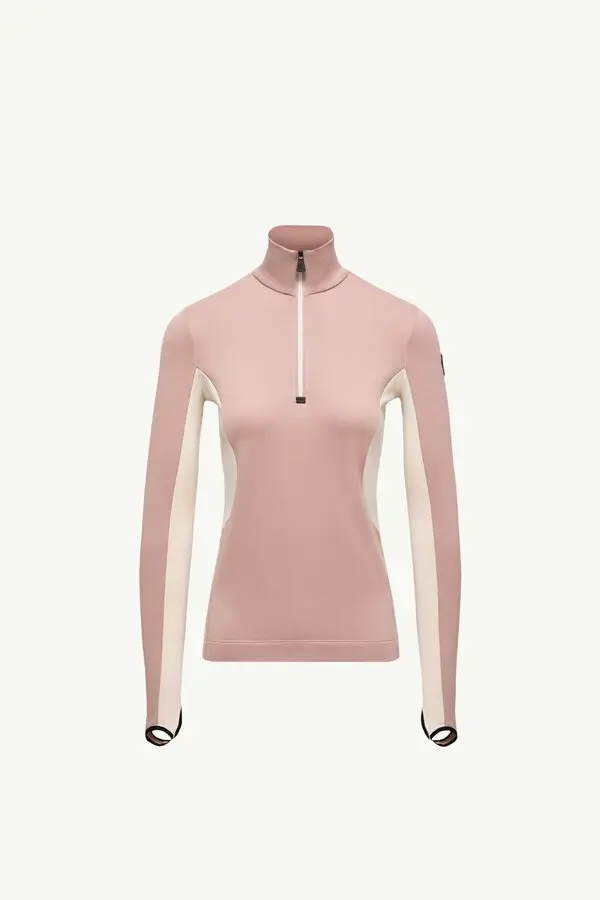 Moncler Polartec® Half-zip Technical Base Layer - Pink
