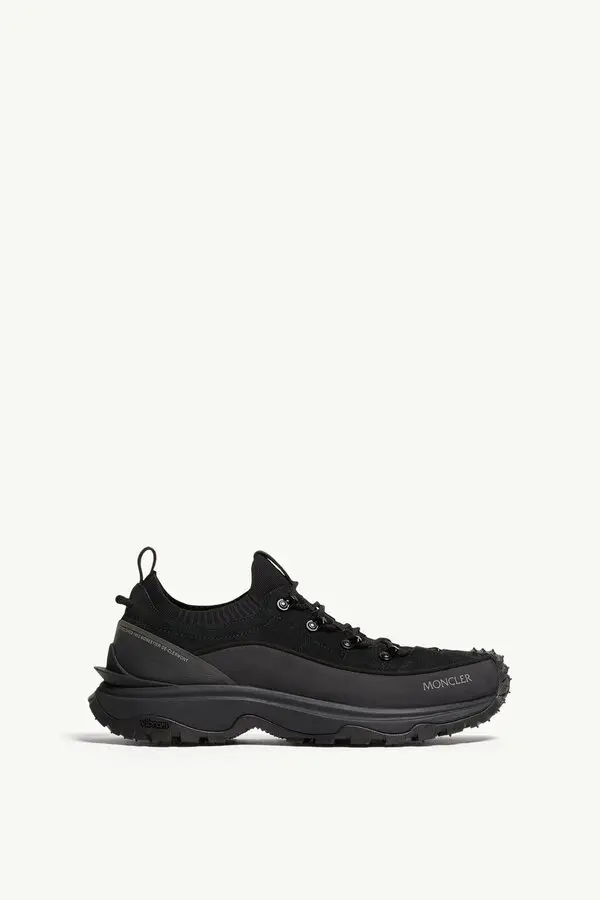 Moncler Trailgrip Lite3 Suede Sneakers - Black