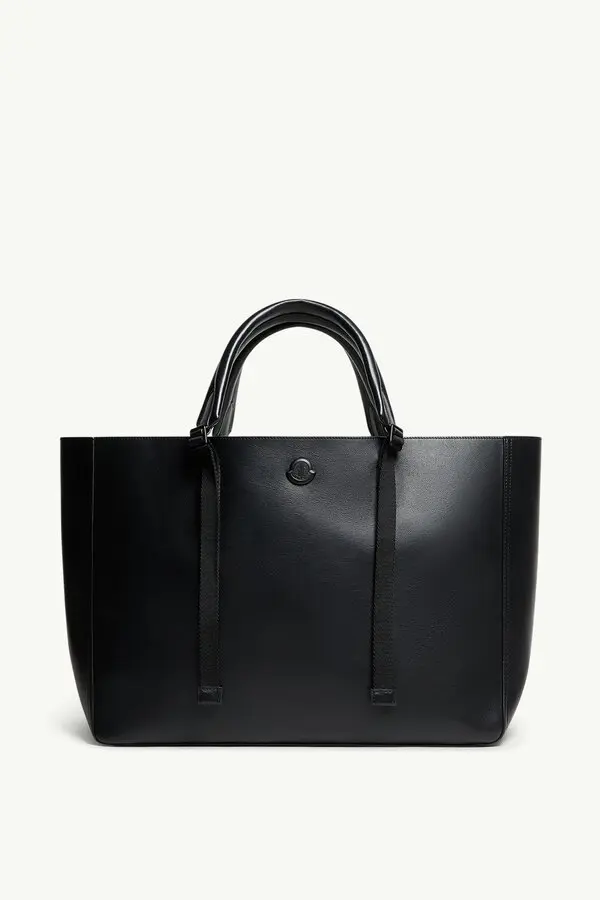 Moncler Carlo Leather Tote Bag