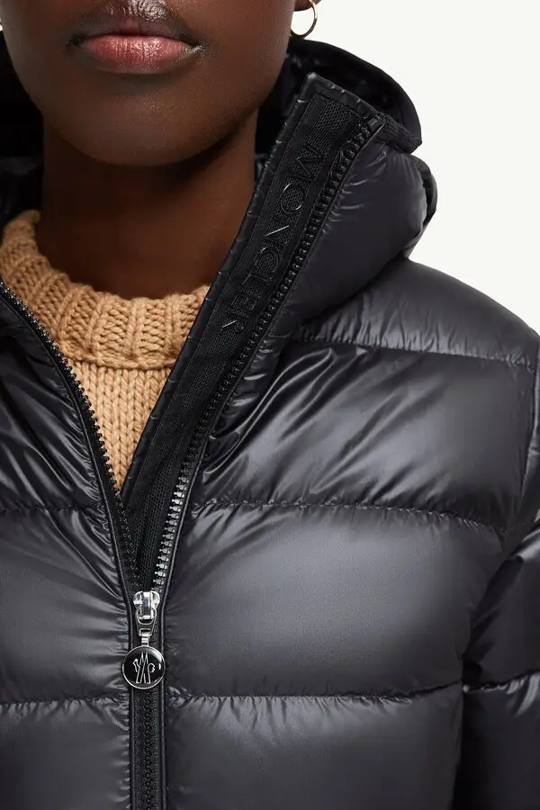 Moncler Glements Hooded Mid-length Down Jacket