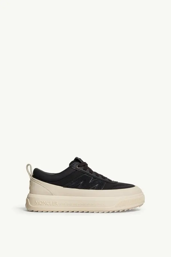 Moncler Altive Nubuck & Suede Sneakers - Black