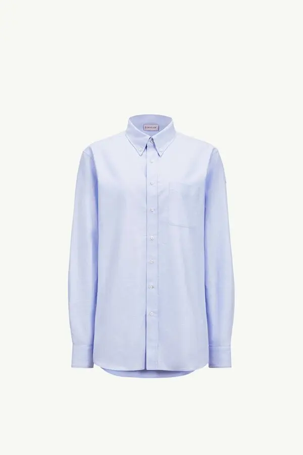 Moncler Long Sleeve Oxford Cotton Shirt