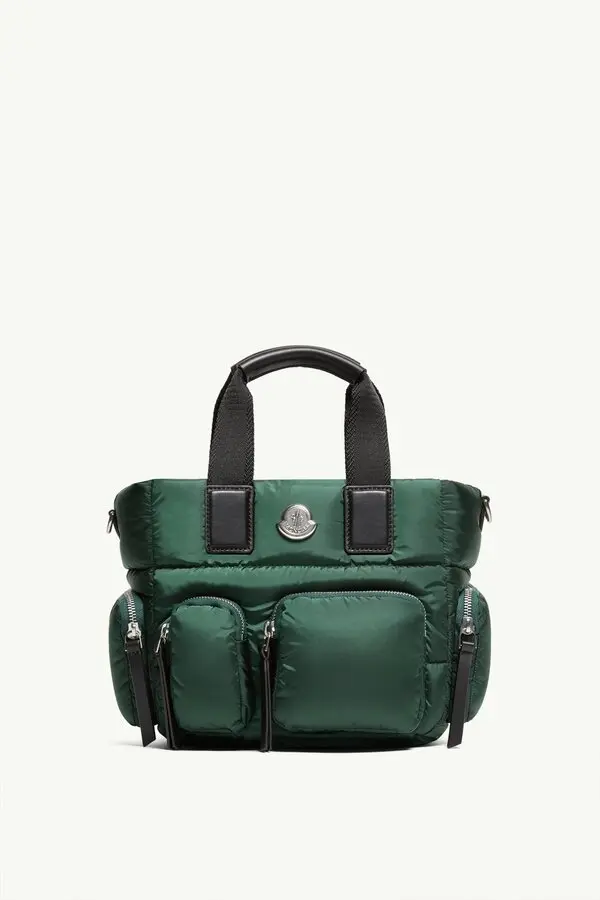 Moncler Caradoc Quilted Nylon Tote Bag - Green