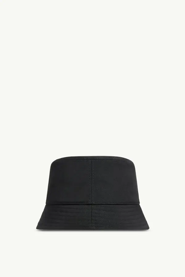 Moncler Cotton Blend Bucket Hat - Black