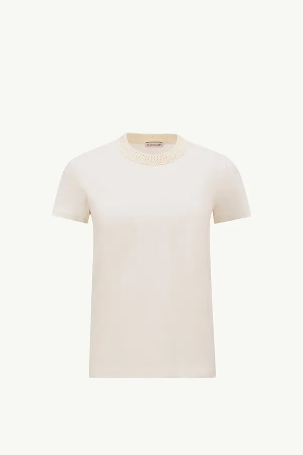 Moncler Crochet Accent Cotton T-shirt