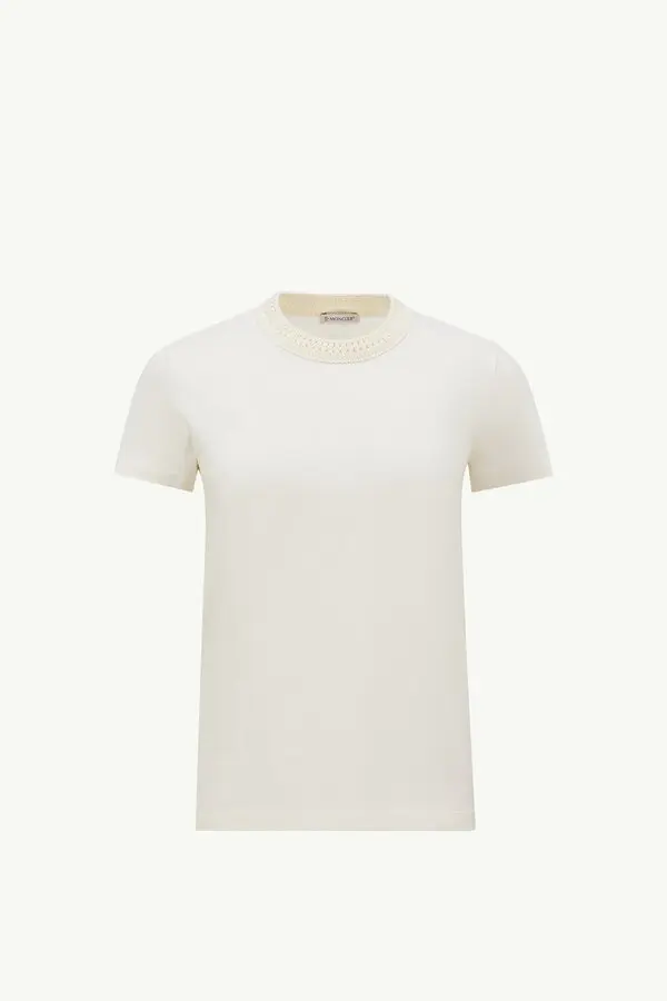 Moncler Crochet Accent Cotton T-shirt